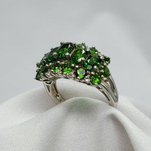 JTV/HSN | Jewelry | Nwot Beautiful Jtvhsn Sterling Silver Emerald Ring ...